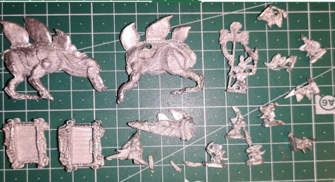 Warmaster 10mm Warhammer Fantasy Lizardmen Crested Stegadon - Etsy