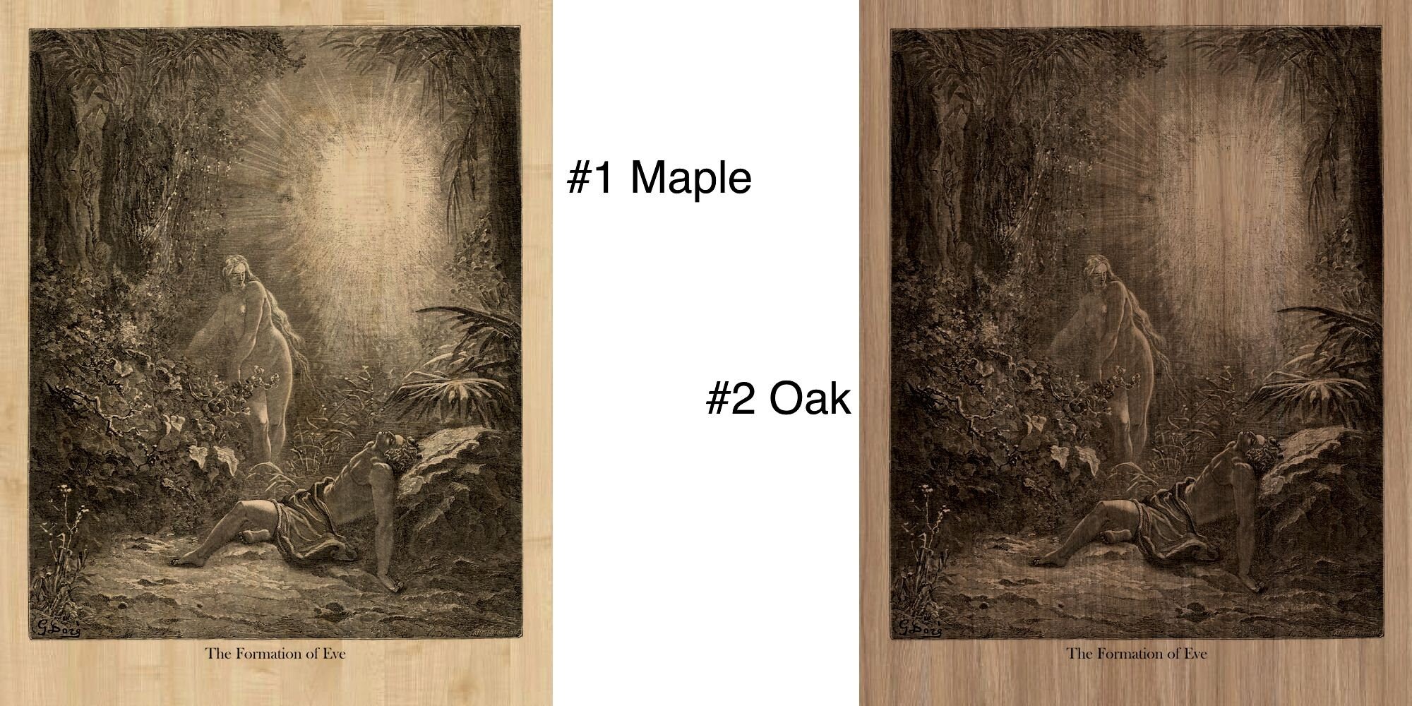 The Formation of Eve: Gustave Doré Bible Illustrations 3D Wood ...