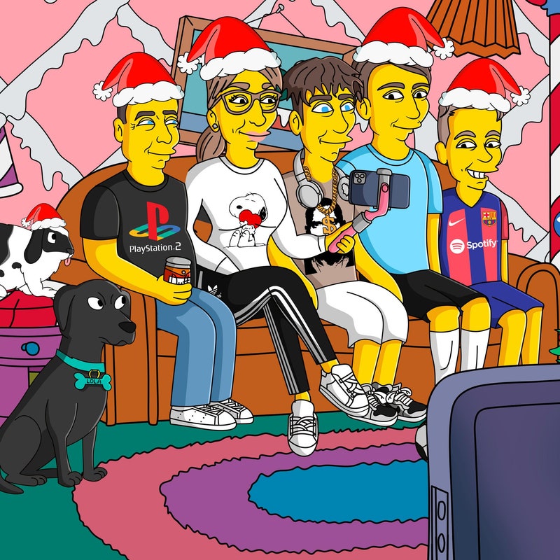 Simpsons Portrait - Etsy