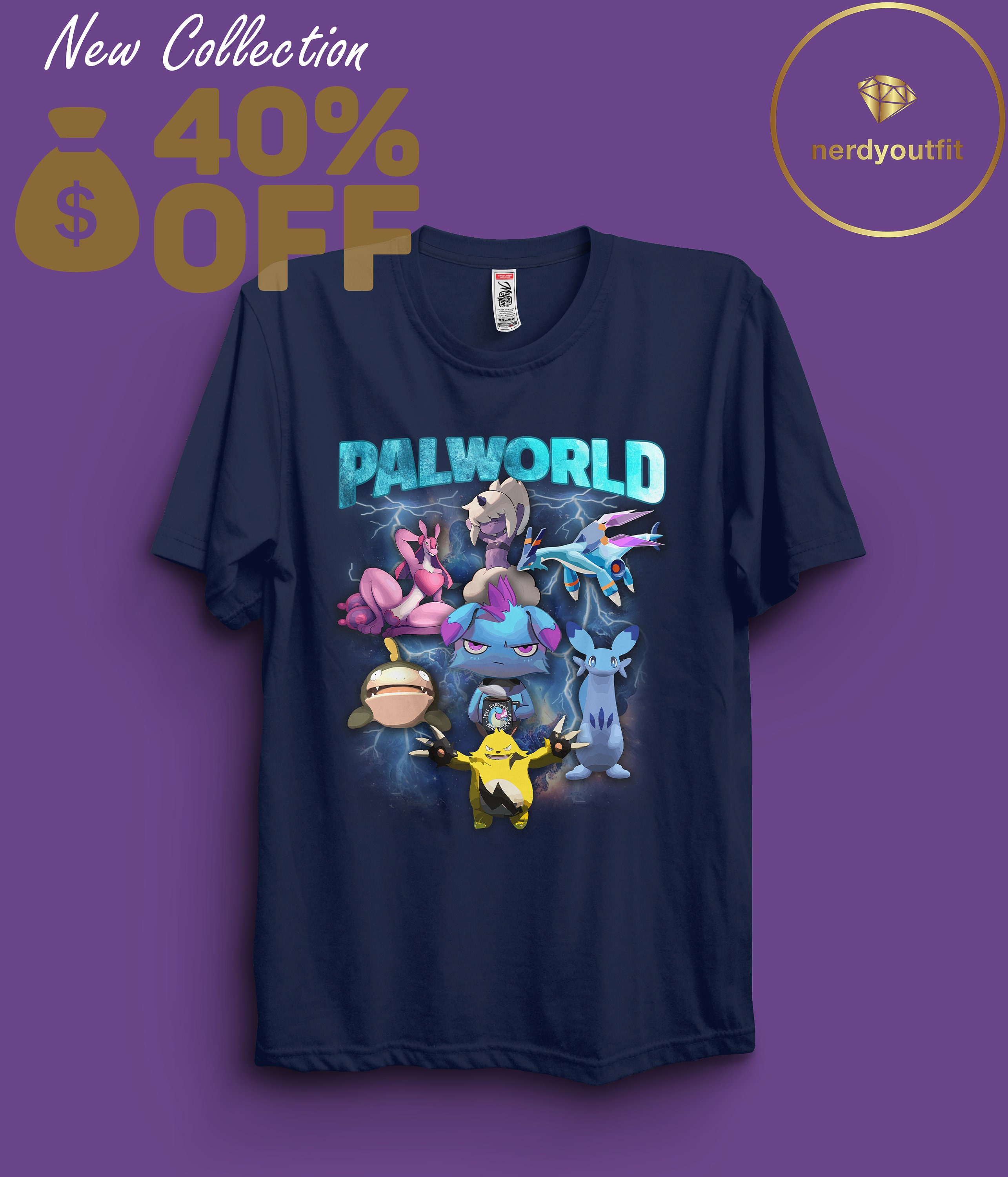 Palworld tshirt, palworld vintage bootleg tshirt, palworld retro shirt ...