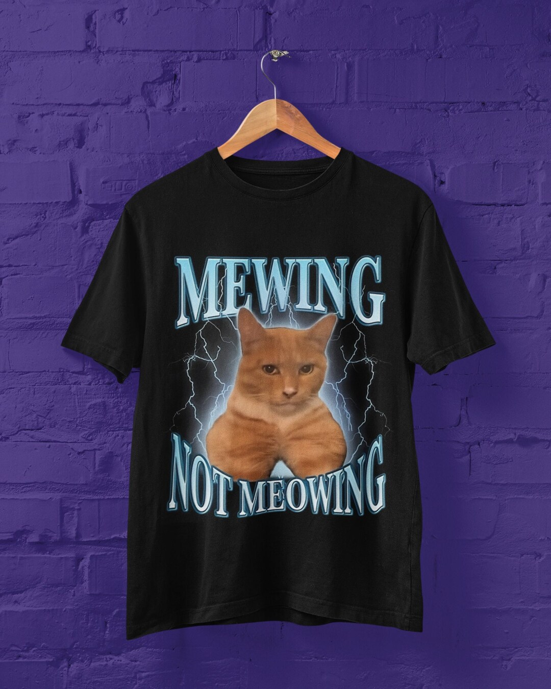 Mewing Not Meowing Tshirt, Mewing Meme, Mewing Shirt, Mewing ...