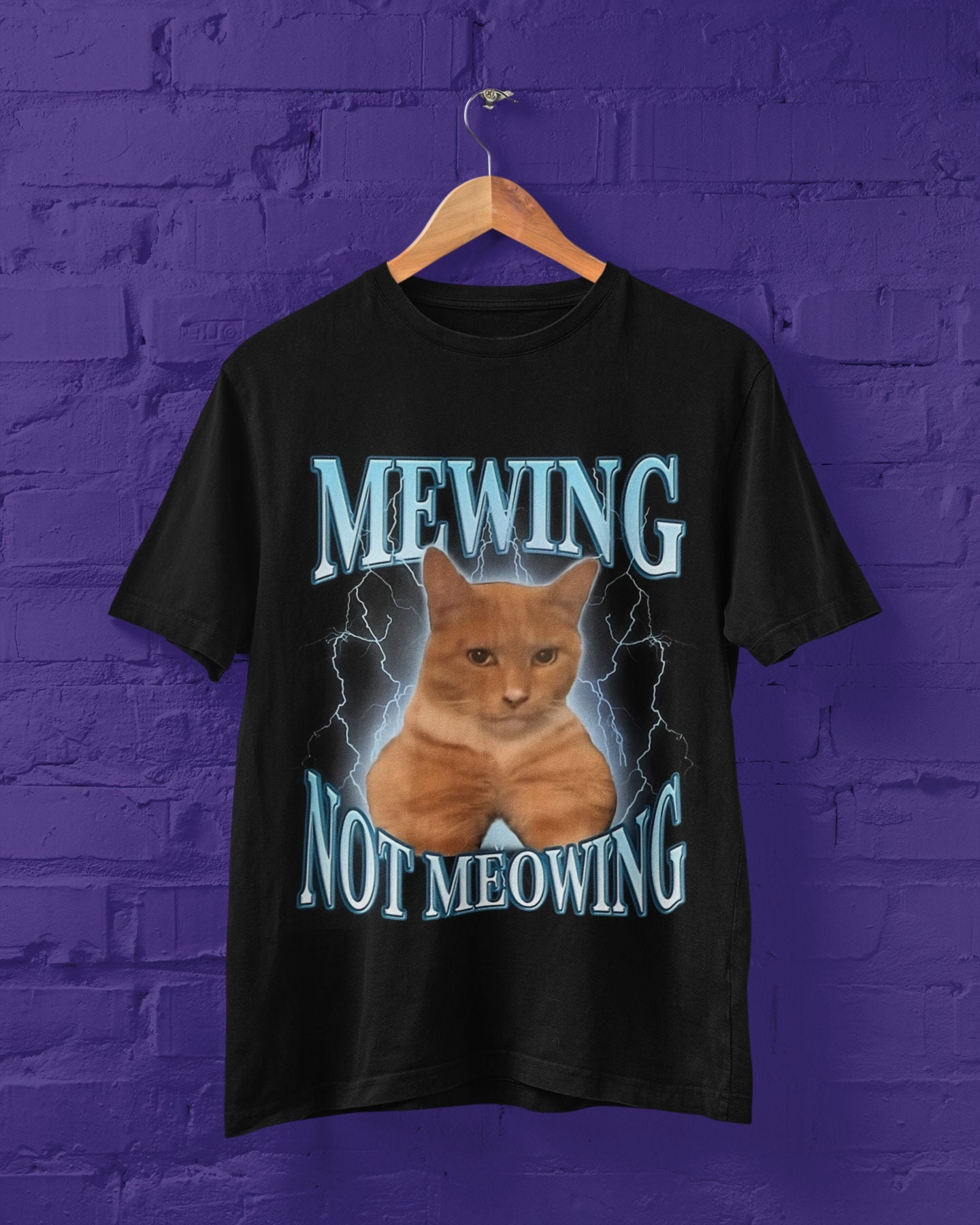 Mewing Not Meowing Tshirt, Mewing Meme, Mewing Shirt, Mewing ...