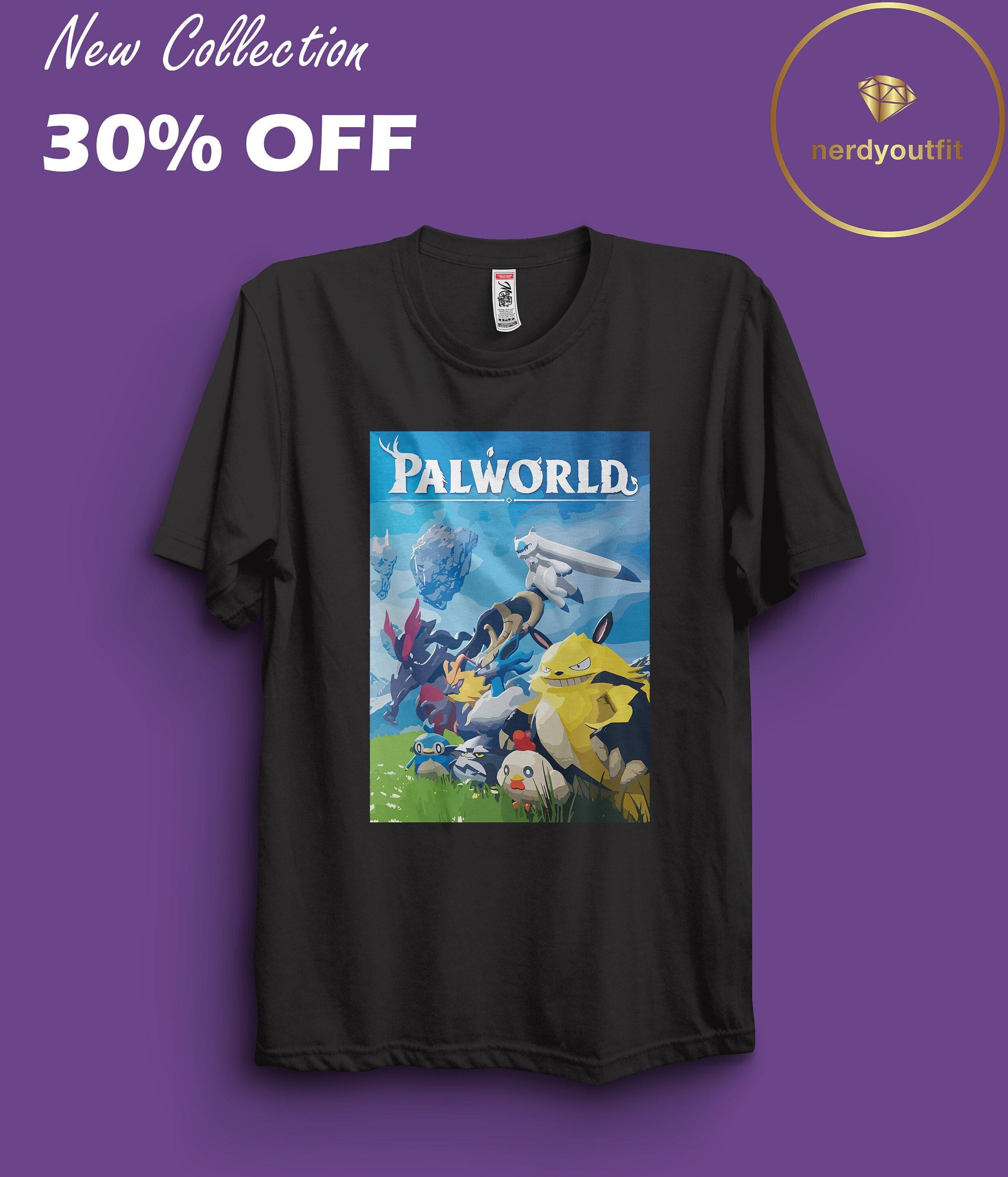 Camiseta de palworld, portada de palworld, camisa de palworld, juego de ...
