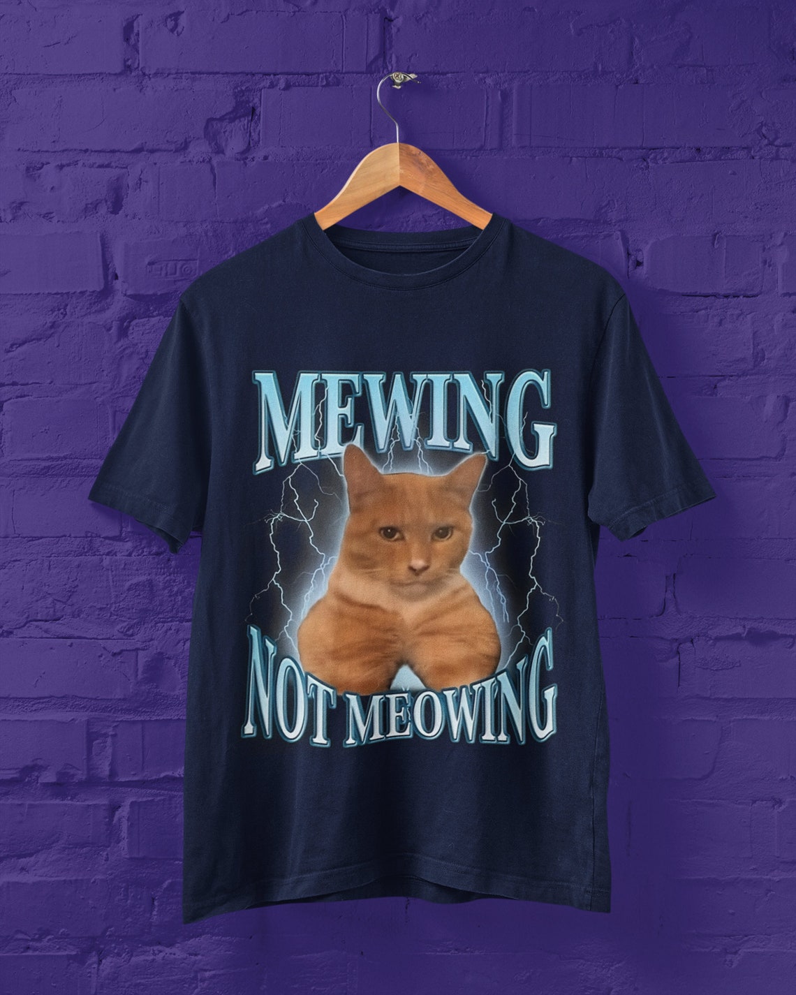 Mewing Not Meowing Tshirt, Mewing Meme, Mewing Shirt, Mewing ...