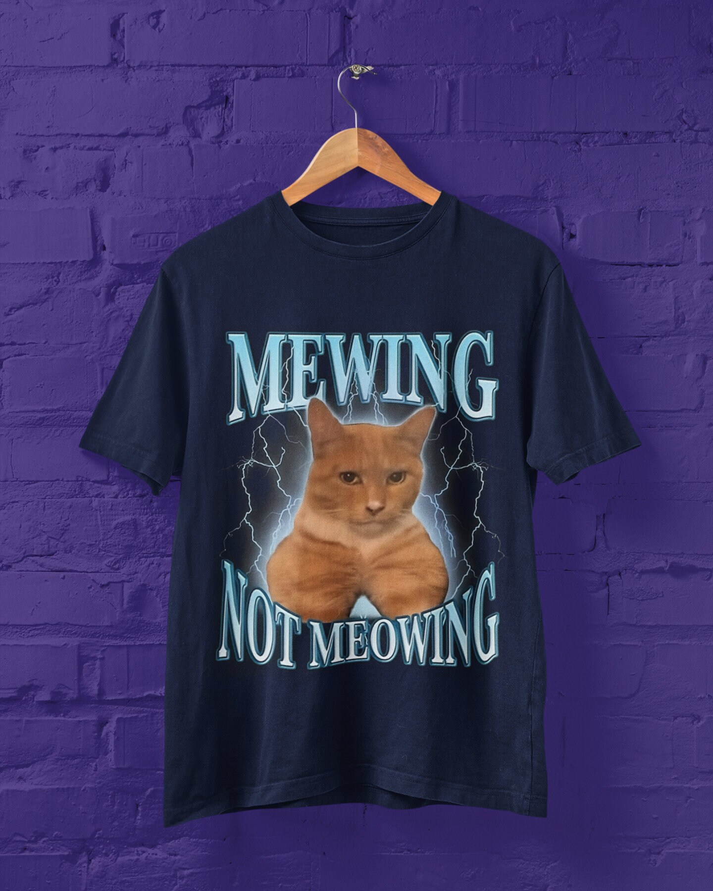 Mewing Not Meowing Tshirt, Mewing Meme, Mewing Shirt, Mewing ...