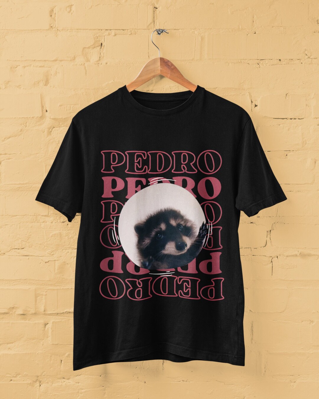 Camisa de moda meme pedro mapache bailando, camisa de mapache bailando ...