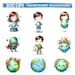 Watercolor Cute Earth Day Clipart, Planet Natural, Eco Friendly Recycle ...
