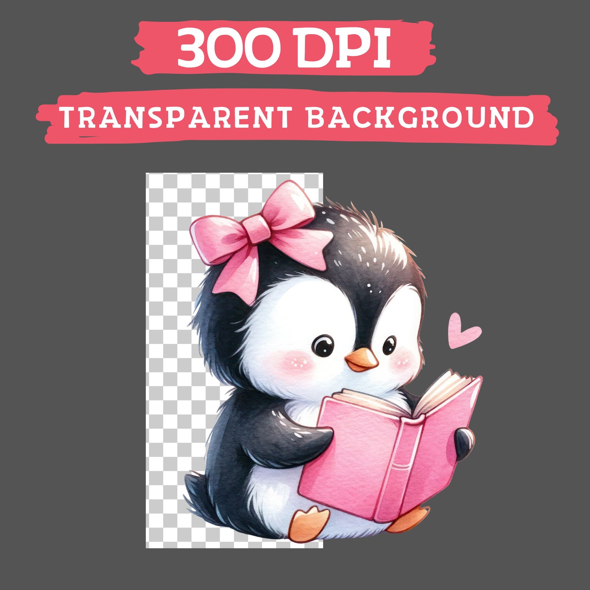 Watercolor Cute Penguin Clipart Png, Kawaii Penguin Sleeping on Cloud ...