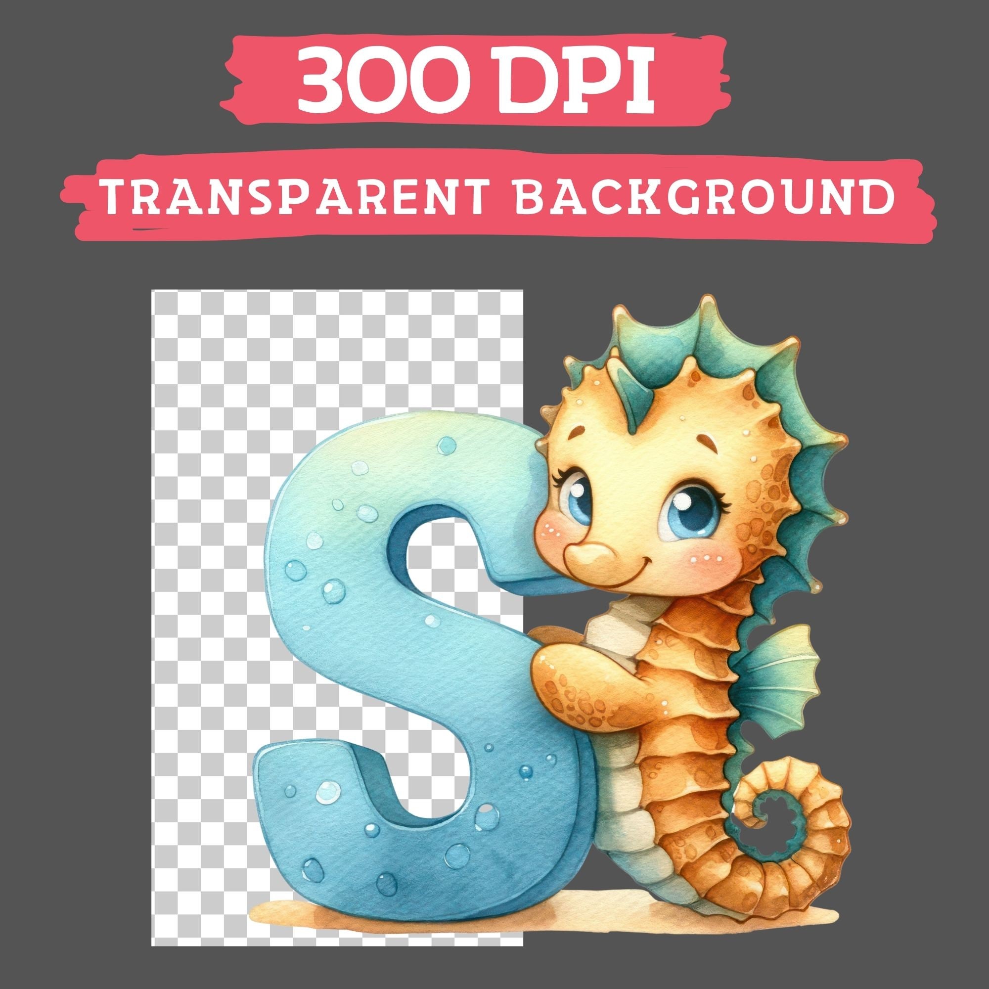 Watercolor Cute Animal Alphabet Clipart, Student Teacher Nursery ...