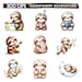 Cute Sloth Clipart, Watercolor Sloth Nursery, Spring Woodland Animal ...