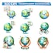 Watercolor Cute Earth Day Clipart, Planet Natural, Eco Friendly Recycle ...