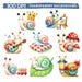 Sweet Snail Clipart, Watercolor Cute Snail, Spring Summer Snail Garden ...