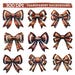 Football Coquette Clipart, Watercolor Sport Coquette Bow, Sports Bow ...