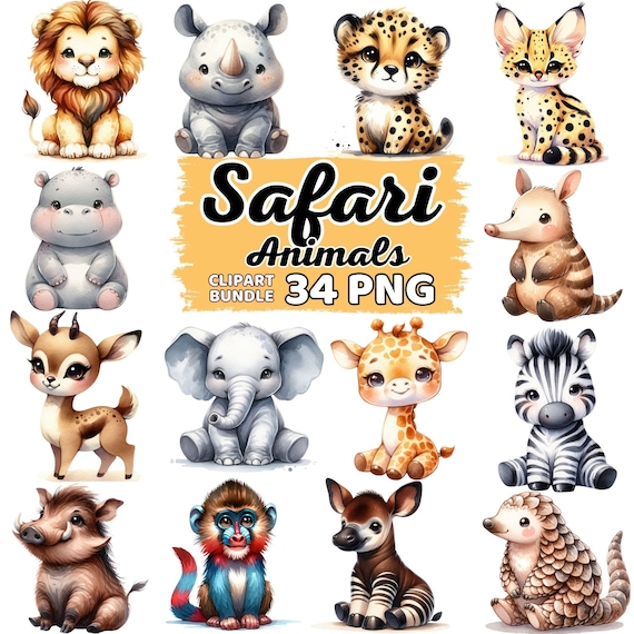 Baby Wild Animals Clipart