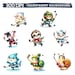 Hockey Animals Clipart, Watercolor Cute Cartoon Winter Sports Nursery ...