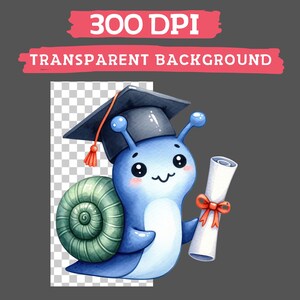 Graduation Animals Clipart, Watercolor Cute Academic Celebration ...