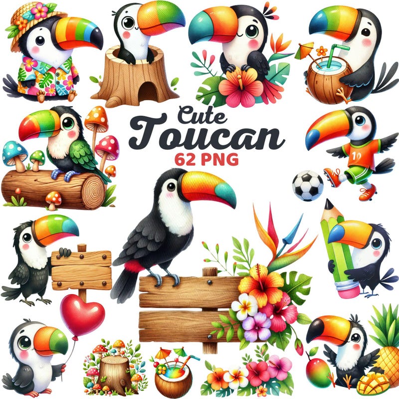 Toucan Art Decor - Etsy UK