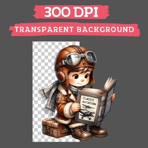 Watercolor Cute Aviator Boy Clipart, Pilot Kids Aviator Nursery, Air ...