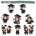 Graduate Kids Clipart, Watercolor Preschool Kindergarten Graduation Boy ...