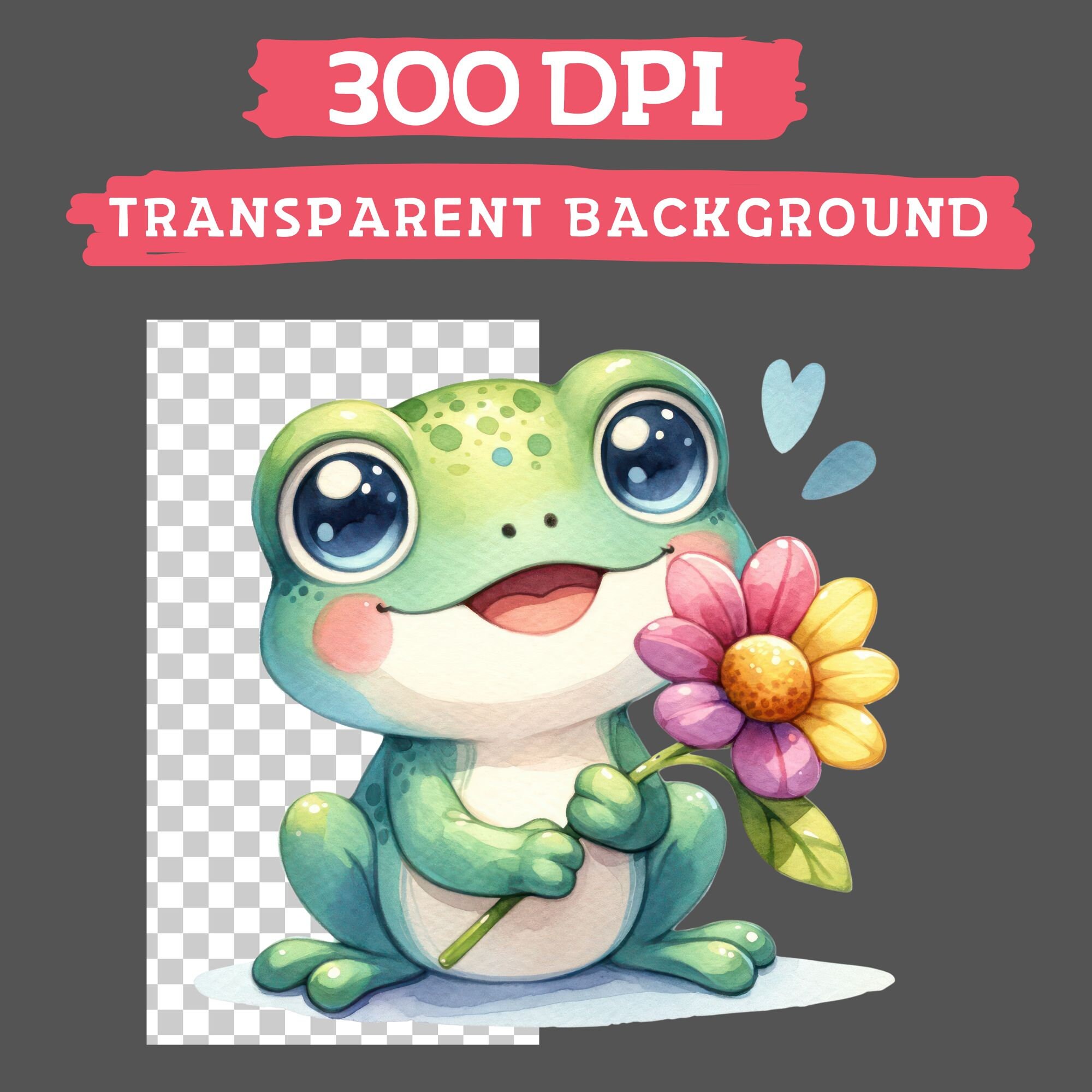 Watercolor Cute Frog Clipart, Green Frogs Nursery Summer Birthday, Frog ...