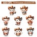 Adorable Cowboy Animal Clipart Set, Watercolor Western Animals Nursery ...