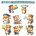 Back to School Capybara Clipart, Watercolor Cute Classroom Nursery ...