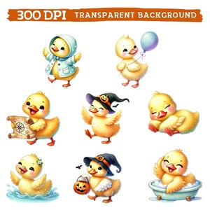 Cute Duckling Clipart, Watercolor Duck Nursery, Baby Ducks, Farm Animal ...