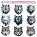 Wolf Head Clipart, Fierce Wolf Face, Wildlife Art, Angry Wolf ...
