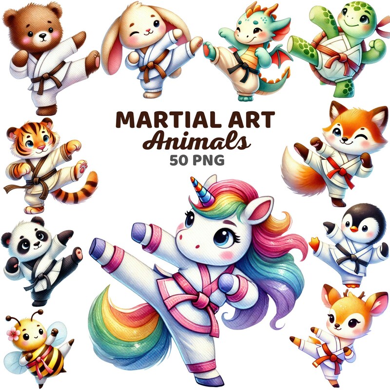 Martial Arts Clipart - Etsy