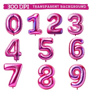 Pink Foil Balloon Alphabet, Pink Metallic Letters & Numbers ...