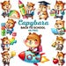 Back to School Capybara Clipart, Watercolor Cute Classroom Nursery ...