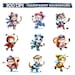 Hockey Animals Clipart, Watercolor Cute Cartoon Winter Sports Nursery ...