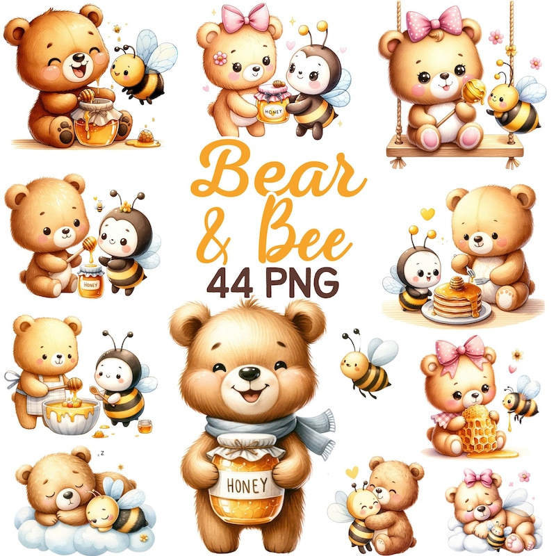 Honey Bee Bear - Etsy