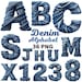 Denim Jeans Alphabet, Numbers Denim Letters Png, Denim Jeans Alphabet ...