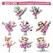 Figure Skating Animals Clipart, Watercolor Cute Ice Skating Animal, Ice ...