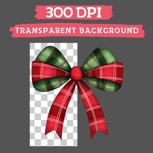 Christmas Coquette Bow Clipart, Watercolor Festive Holiday Bows ...