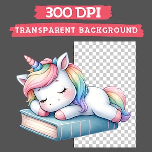 Watercolor Cute Unicorn Clipart, Magic Rainbow Unicorn Girl Nursery ...