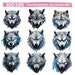 Wolf Head Clipart, Fierce Wolf Face, Wildlife Art, Angry Wolf ...