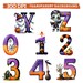 Spooky Halloween Alphabet Clipart, Watercolor Letters & Numbers ...