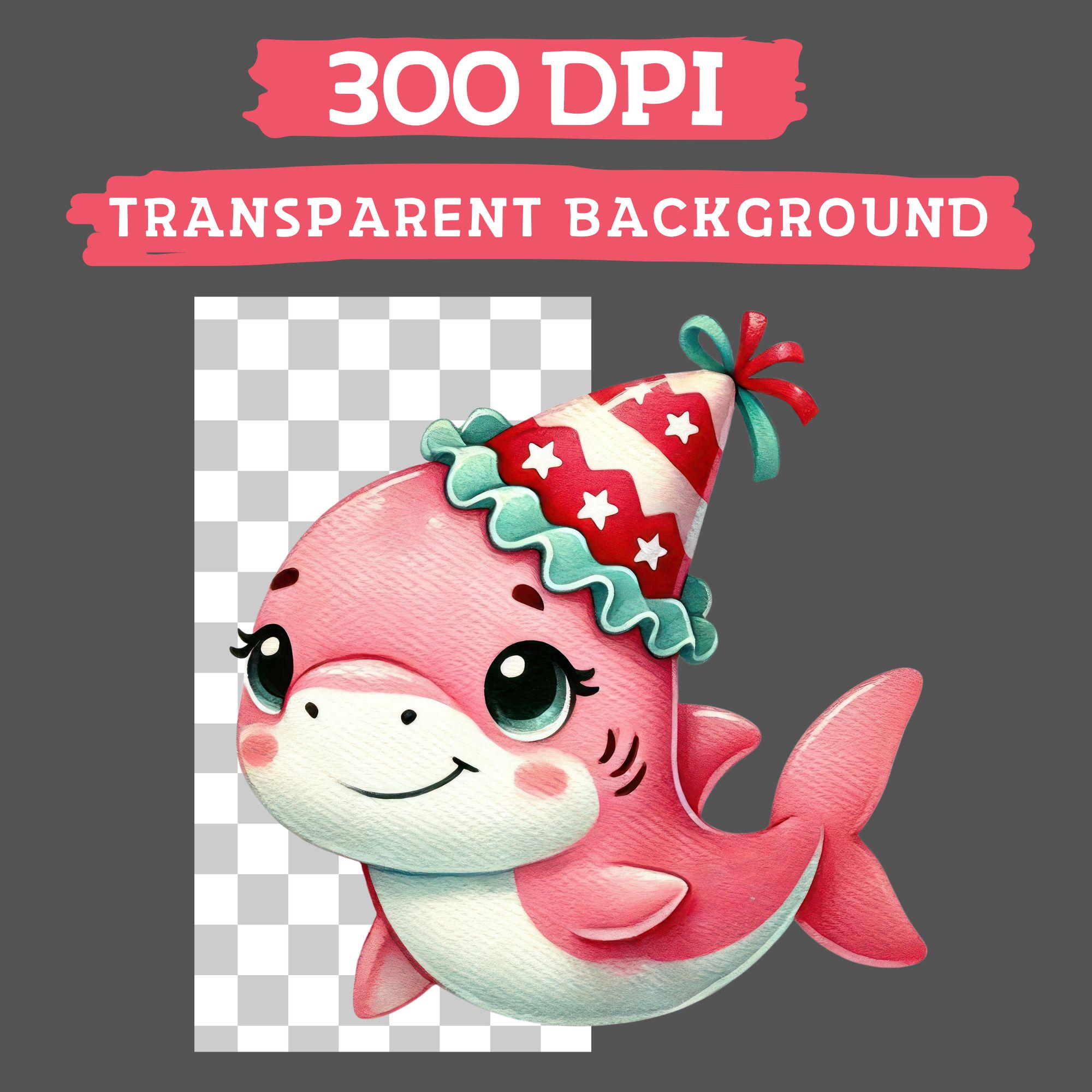 Cute Shark Clipart, Watercolor Ocean, Undersea Nursery Decor, Marine ...