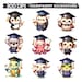 Graduation Animals Clipart, Watercolor Cute Academic Celebration ...