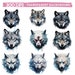 Wolf Head Clipart, Fierce Wolf Face, Wildlife Art, Angry Wolf ...