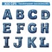 Denim Alphabet, Numbers Denim Letters Png, Denim Jeans Alphabet ...