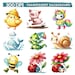 Rainy Day Animal Clipart, Watercolor Cute Spring Animals in Raincoats ...