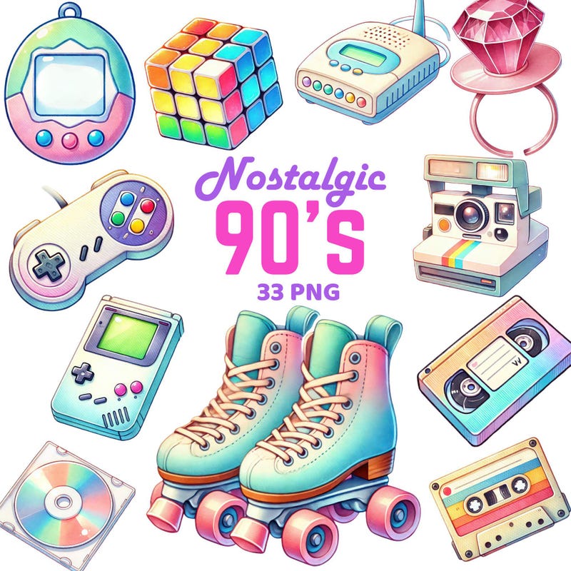 90s Clipart - Etsy