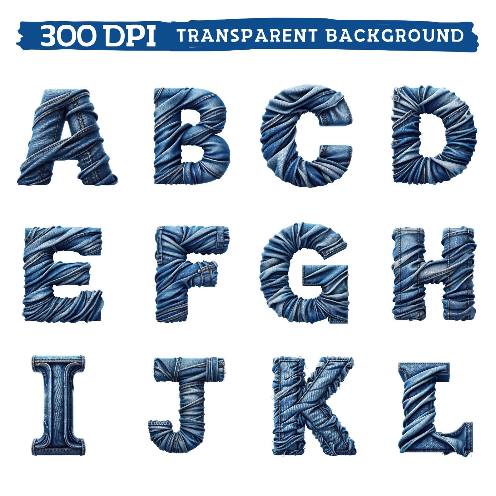 Denim Jeans Alphabet, Numbers Denim Letters Png, Denim Jeans Alphabet ...