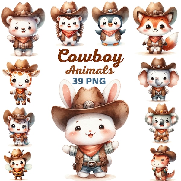 Cowboy Watercolor - Etsy