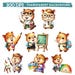 Back to School Capybara Clipart, Watercolor Cute Classroom Nursery ...