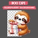 Cute Sloth Clipart, Watercolor Sloth Nursery, Spring Woodland Animal ...
