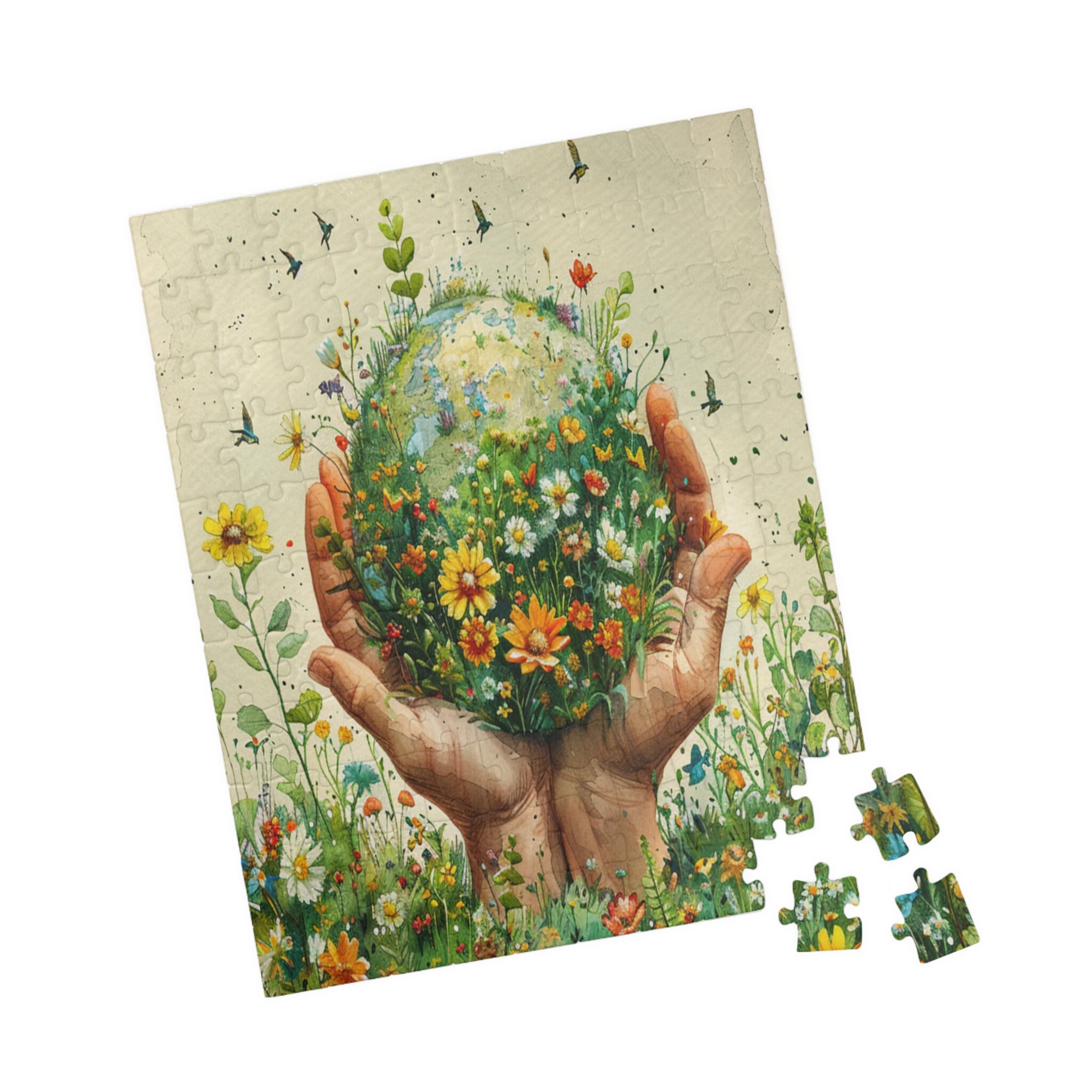 Earth's Botanical Hands Jigsaw Puzzle | Eco-friendly Jigsaw | 110-1014 ...
